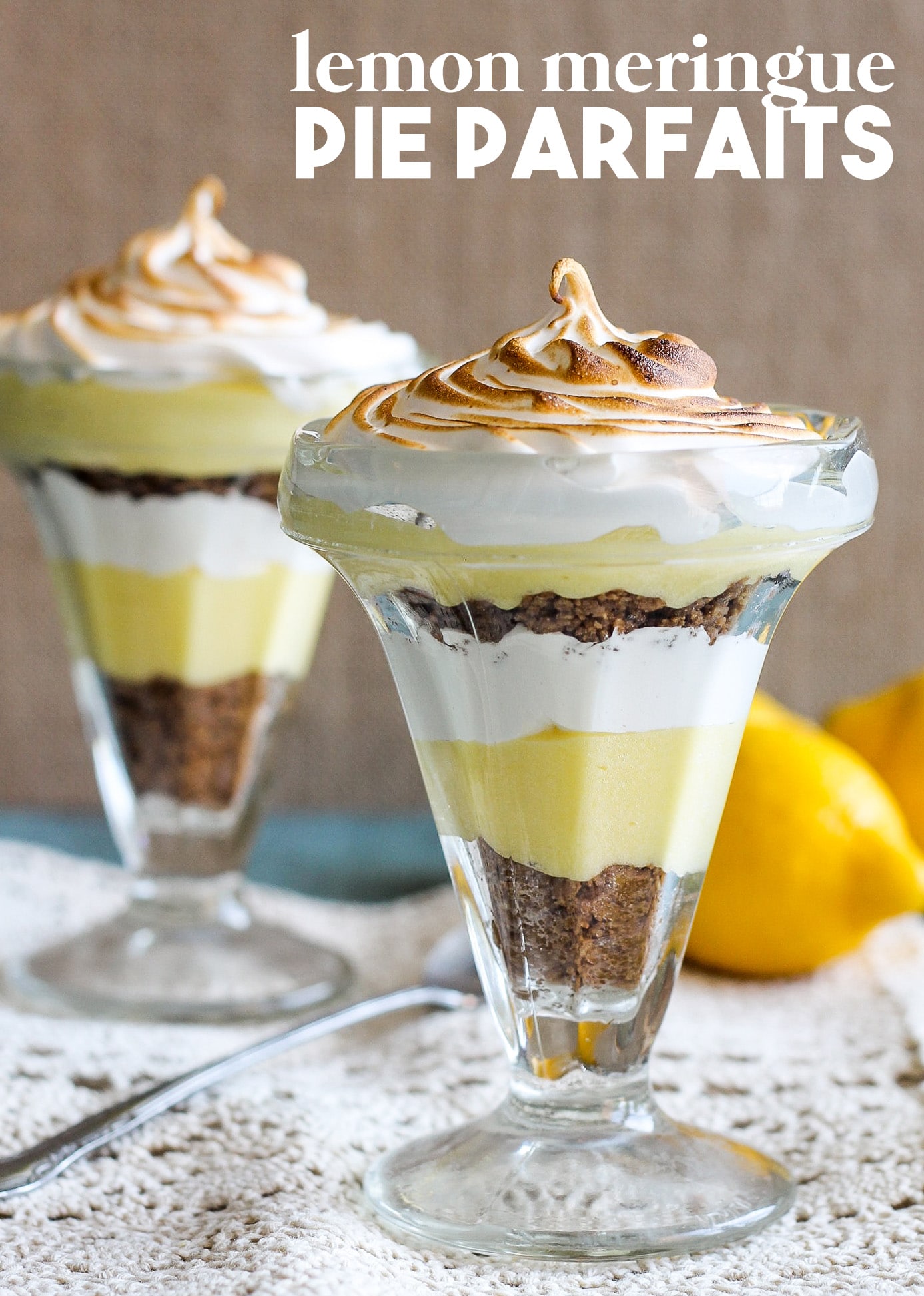 Lemon Meringue Pie Parfaits • Bakerita