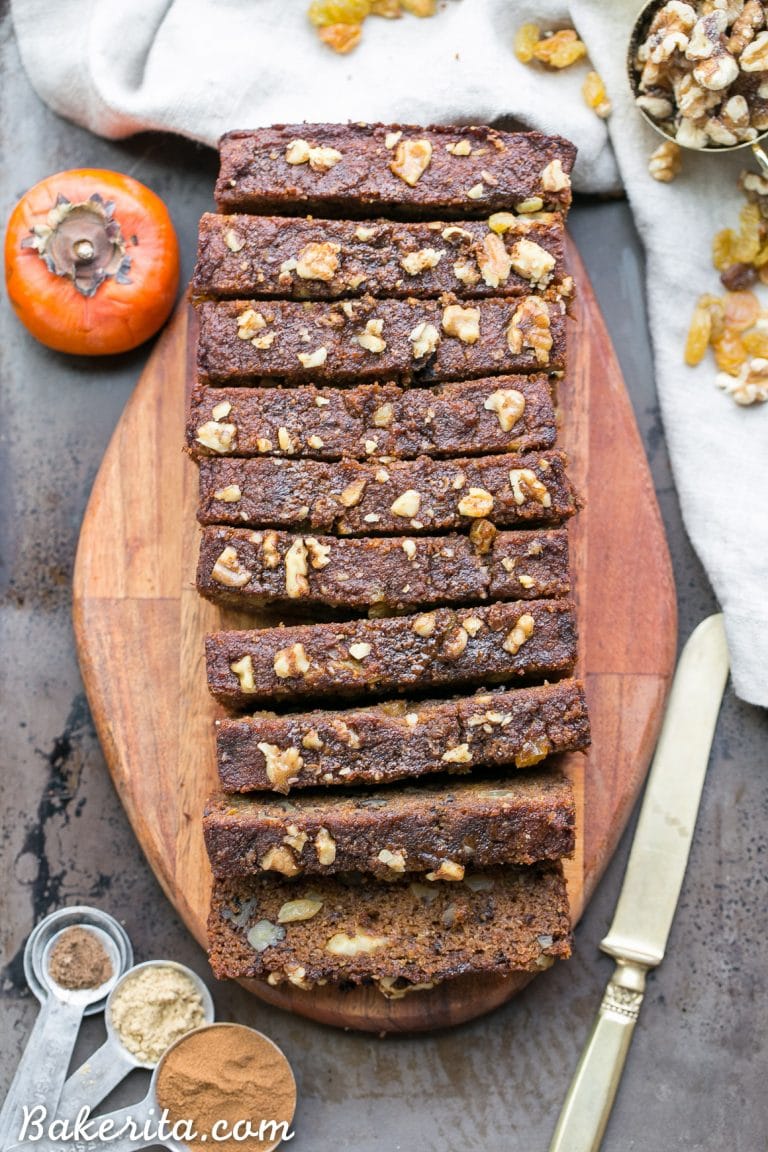 Gluten-Free Persimmon Bread • Bakerita
