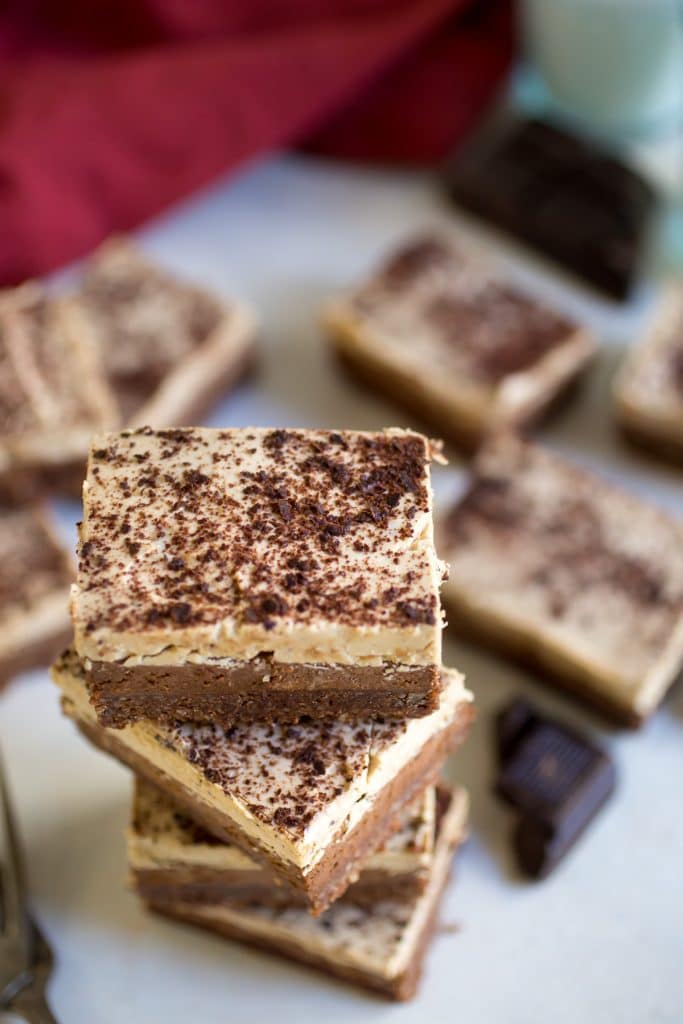Paleo Triple Chocolate Layer Bars • Bakerita