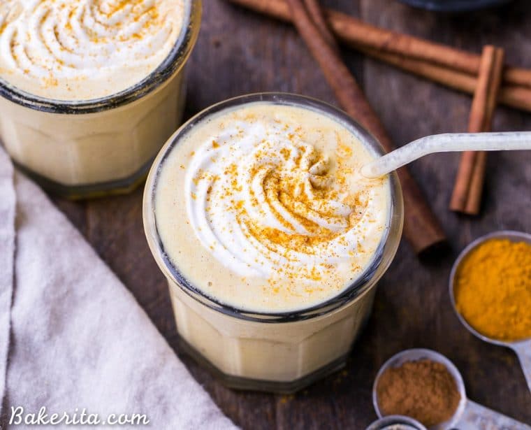 Vegan Golden Milkshakes • Bakerita