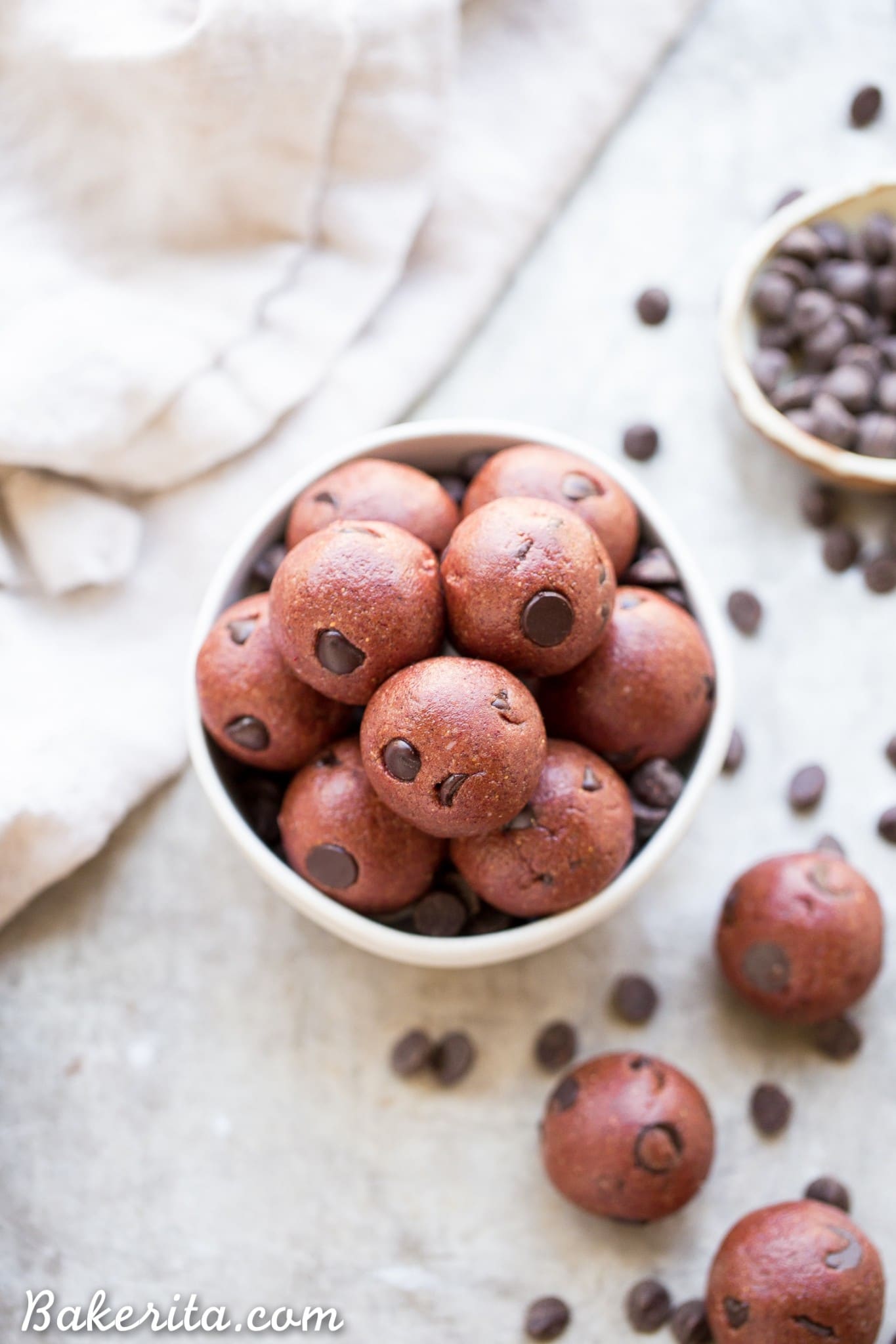 Red Velvet Cookie Dough Bites • Bakerita