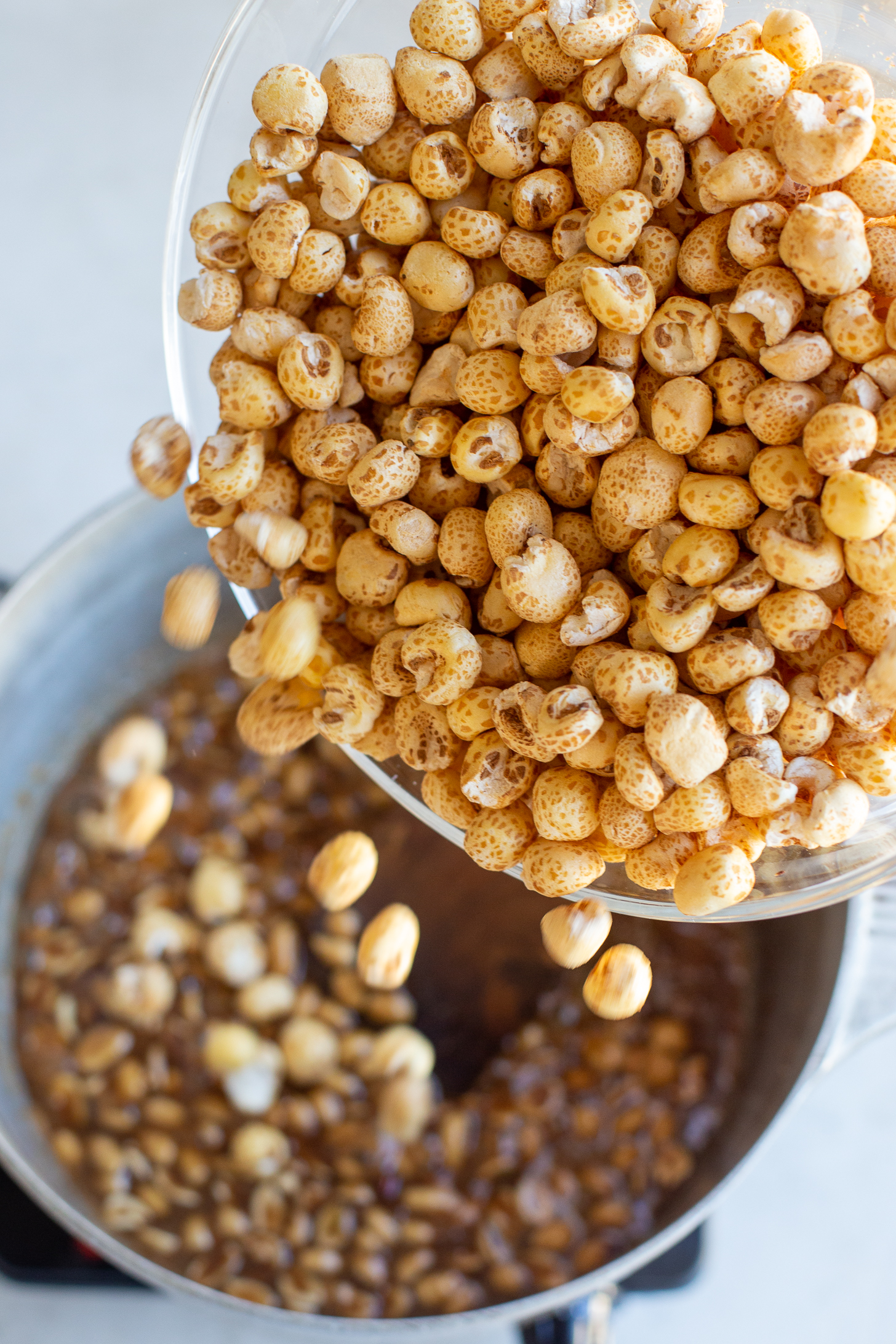 Maple Peanut Puffed Corn • Bakerita