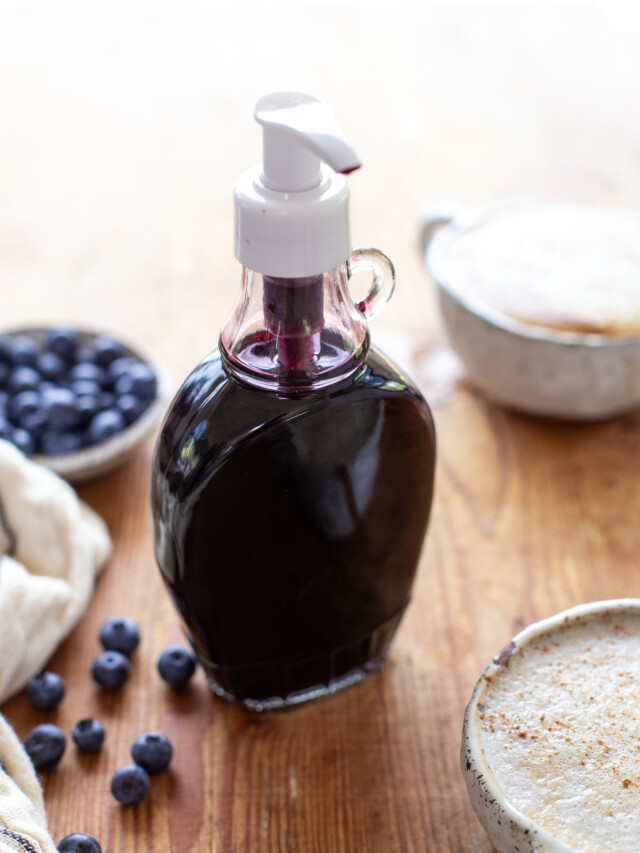 Homemade Blueberry Syrup (for Coffee, Cocktails & More) • Bakerita