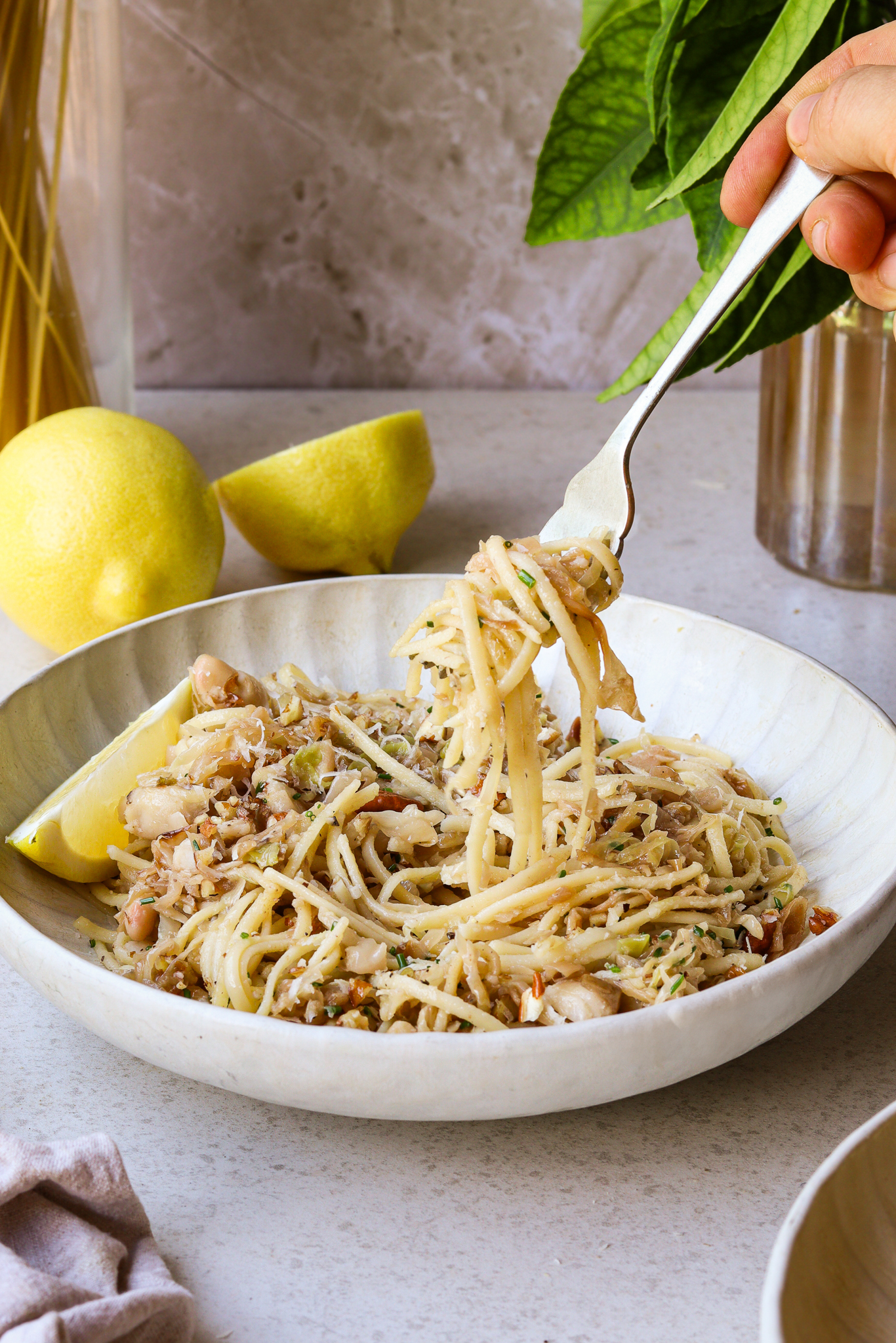 Caramelized Cabbage Pasta • Bakerita